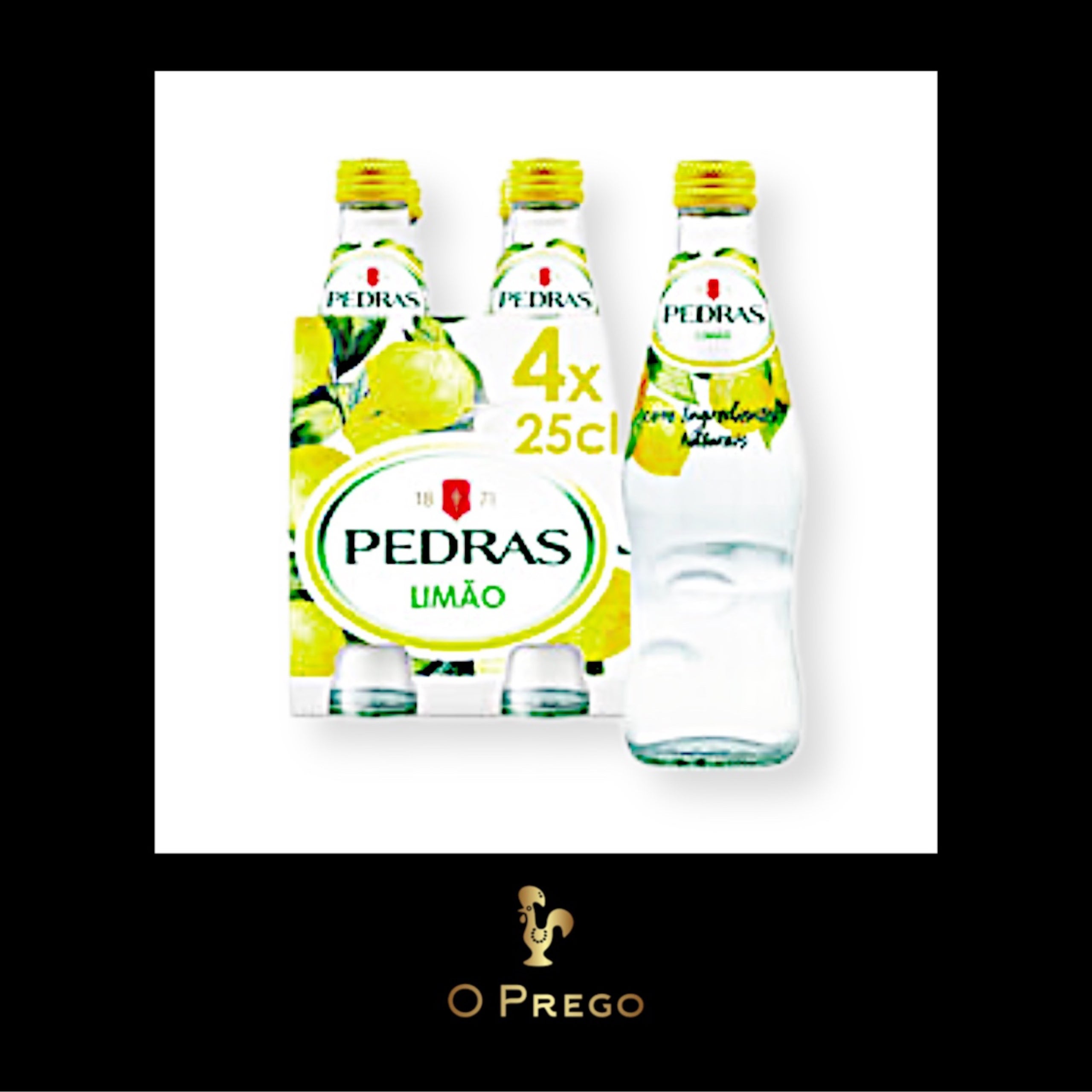 Agua Pedras Salgadas Limao/Lemon 250ml/4 pack | O Prego - A Taste of Portugal & Brazil